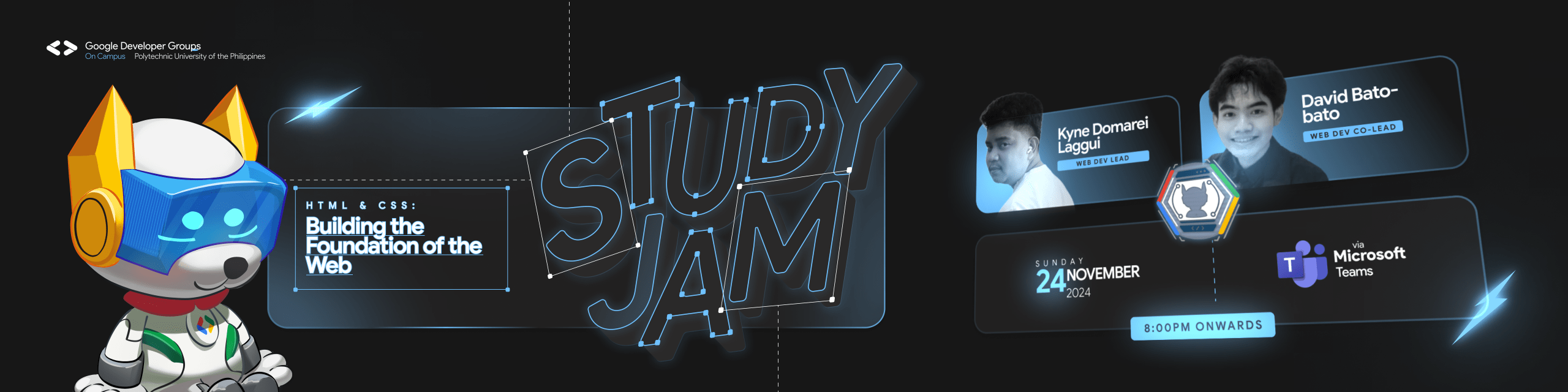 See [Web Dev Study Jam] HTML & CSS: Building the Foundation of the Web at Google Developer ...